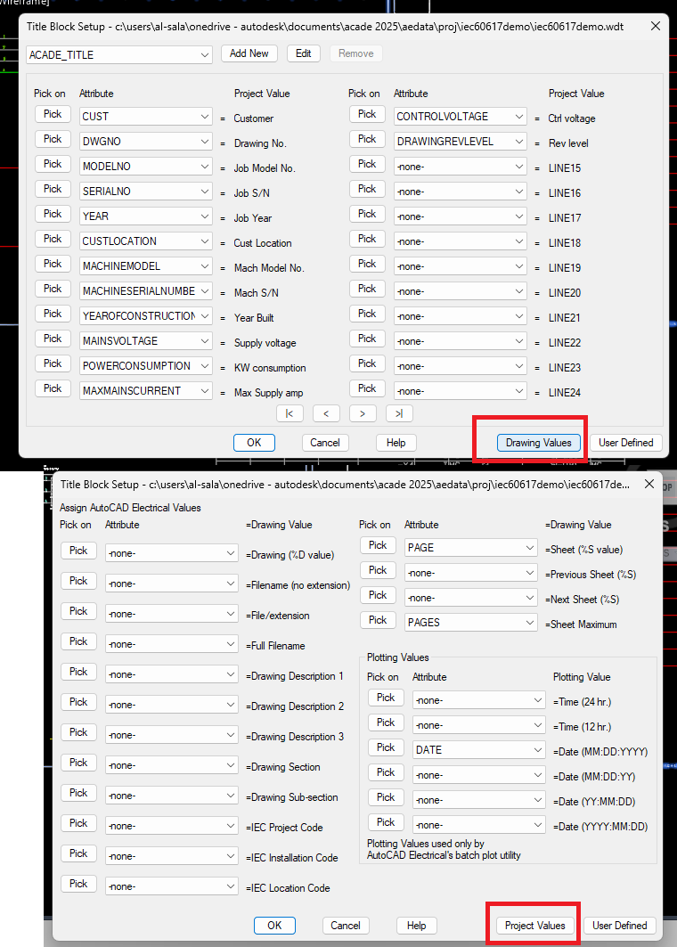 How to update drawing descriptions DESC1, 2, 3 for multiple drawing of ...