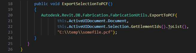 How to export piping utilities to PCF format in Revit 2025