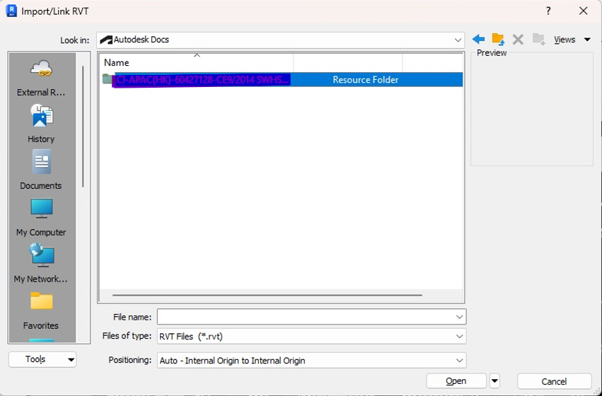 DOCS Help | Models missing when linking with External Resources button in Revit from ACC or BIM ...