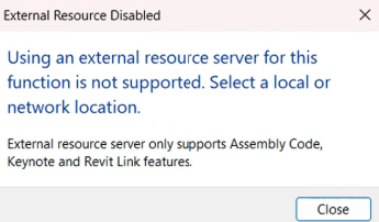 由于 Revit 2025 中的“找不到AnavRes.dll”消息，无法重新加载云模型