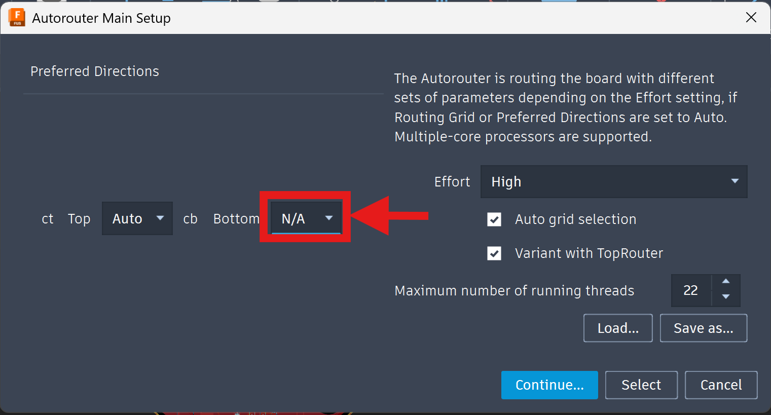 How to use autorouter for a single-layer PCB in Autodesk Fusion Electronics