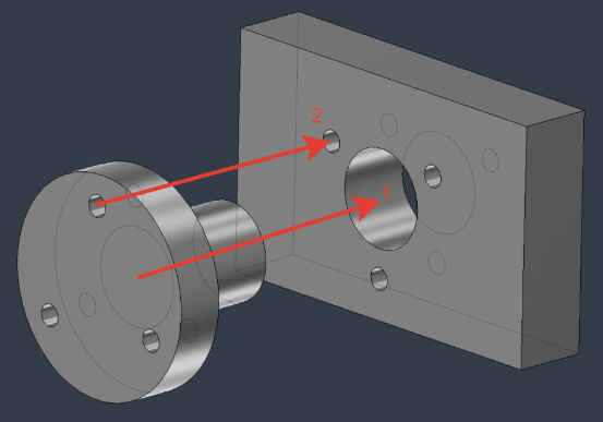 How to add joints when trying to assemble two components using two ...