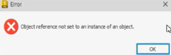 "Object reference is not set to an instance of the object" when searching with the loop on a ...