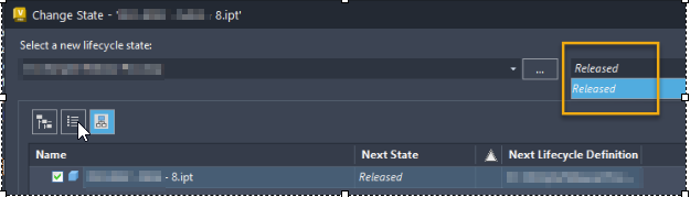 Unable to change lifecycle state target state not in list in Vault
