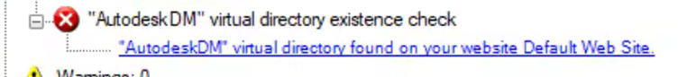 "AutodeskDM" virtual directory existence..." Vault server installation