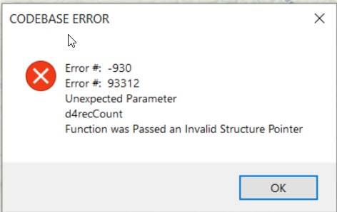Error #:-930 and Error#:93312 Unexpected Parameter in InfoWater Pro