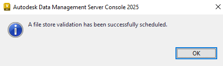 What is the quickest way to validate a Vaults Filestore?