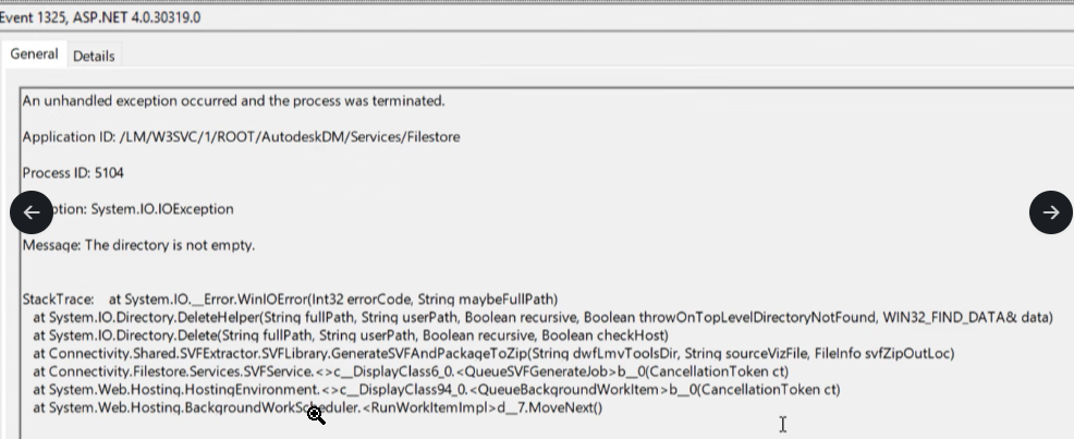 "Your request is...processed...failed to load" in Vault Thin Client