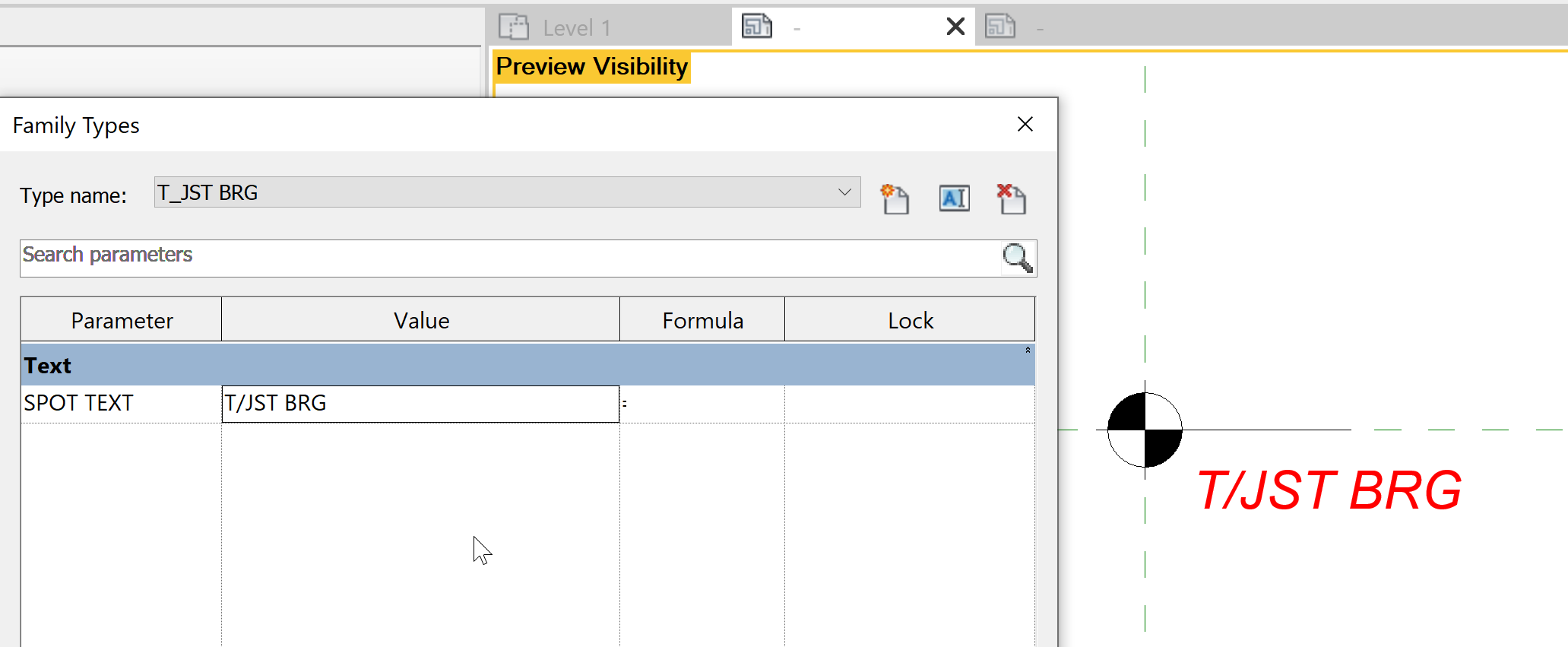 How to control custom text in a spot elevation in Revit