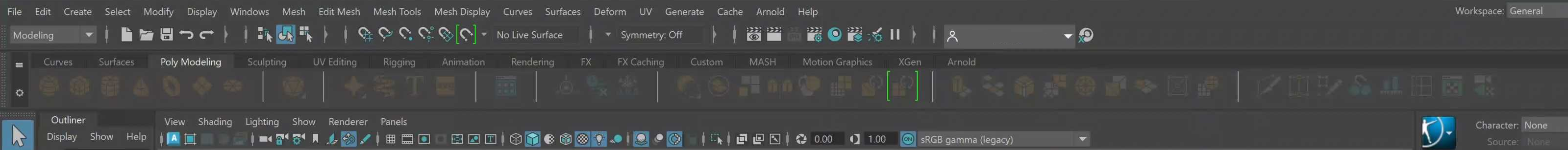 Menu is grayed out in Maya