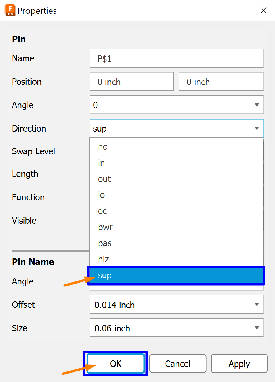 Inserting a symbol for a connector into Fusion schematics fails