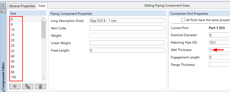 Creating pipes of the same size but with different requirements in ...
