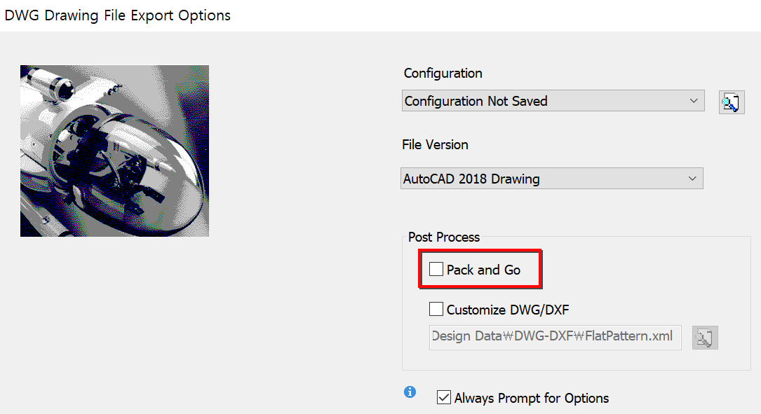 Inventor Task Scheduler exported Inventor drawing files as zip files