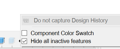 "Do Not Capture Design History" is greyed out in Fusion and does not ...