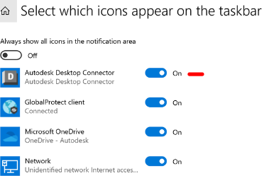 Desktop Connector not shown in system tray but running in the background