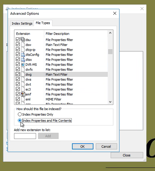 Content Indexing is not fully indexing files in Vault