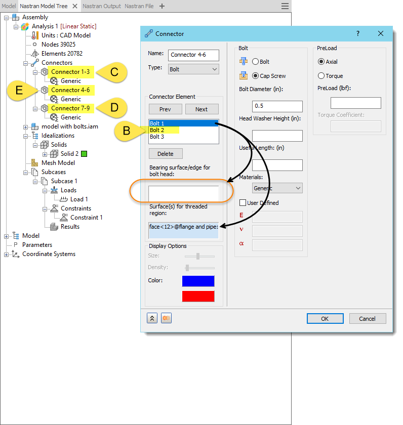 Fatal error T2010 and T2015 during analysis in Inventor Nastran