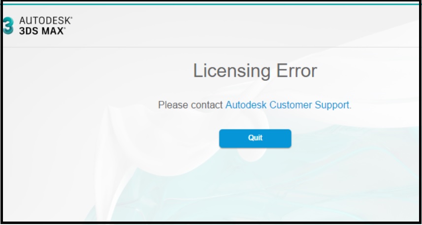 "Licensing error. Please contact Autodesk Customer Support." when starting Autodesk Program 2017 ...