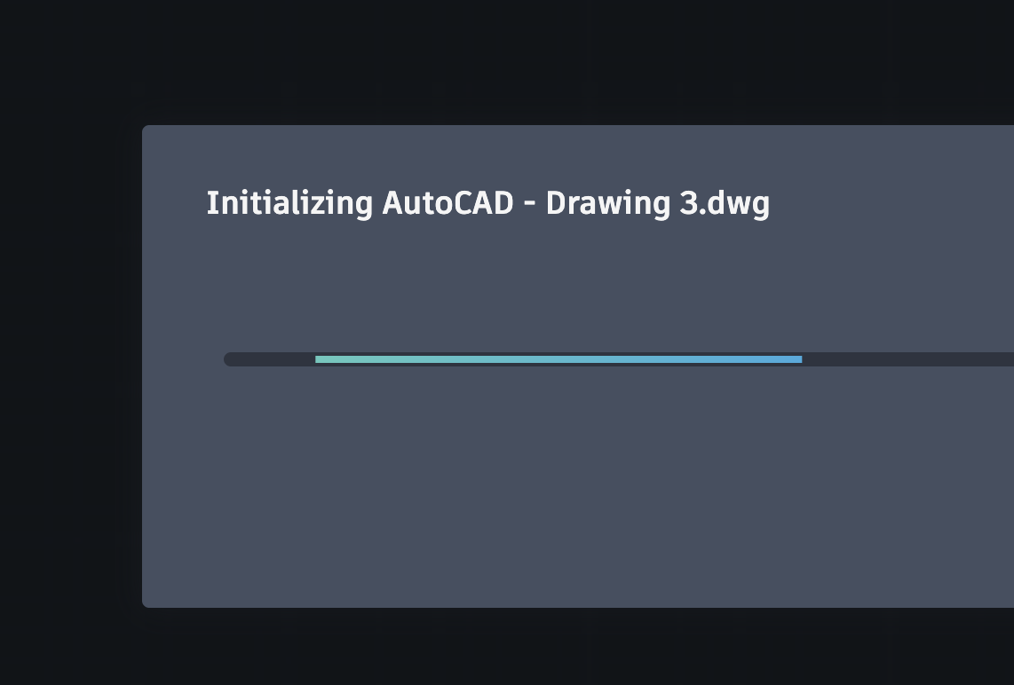 登陆 AutoCAD Web时停止在 Initializing AutoCAD对话框