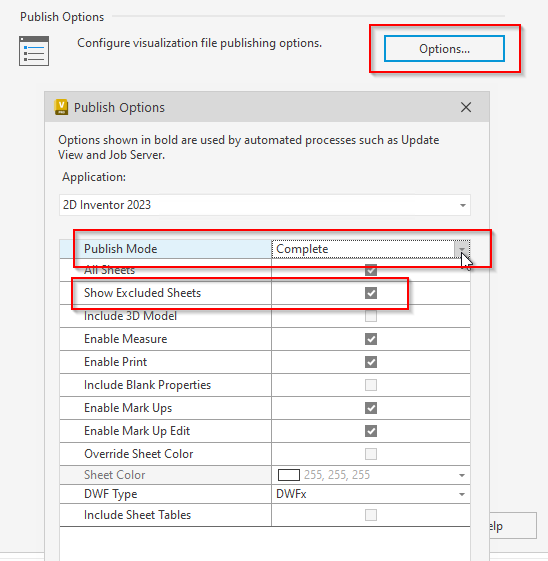 Inventor drawing view in Vault is missing sheets