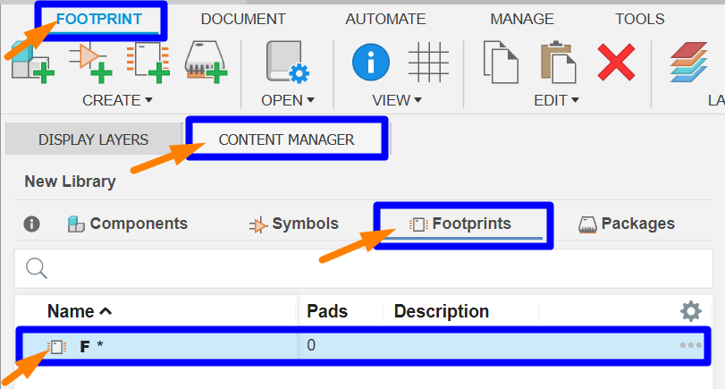 Fusion Help | How to fill polygon for DWG imported as logo in Fusion library's Footprint | Autodesk