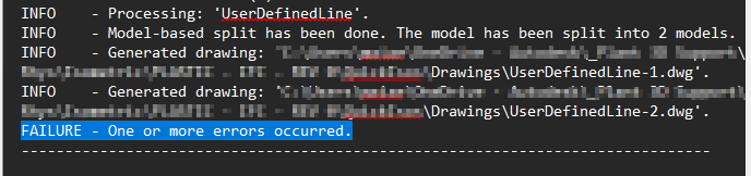 Adding breakpoints to the pipeline causes the isometrics to fail in AutoCAD Plant 3D