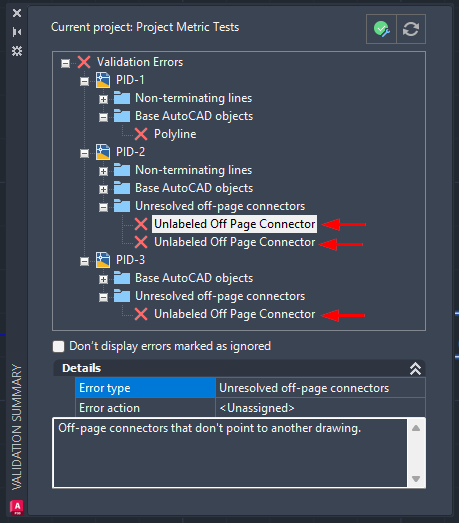 How to create a report for not connected Off Page Connectors P&ID ...
