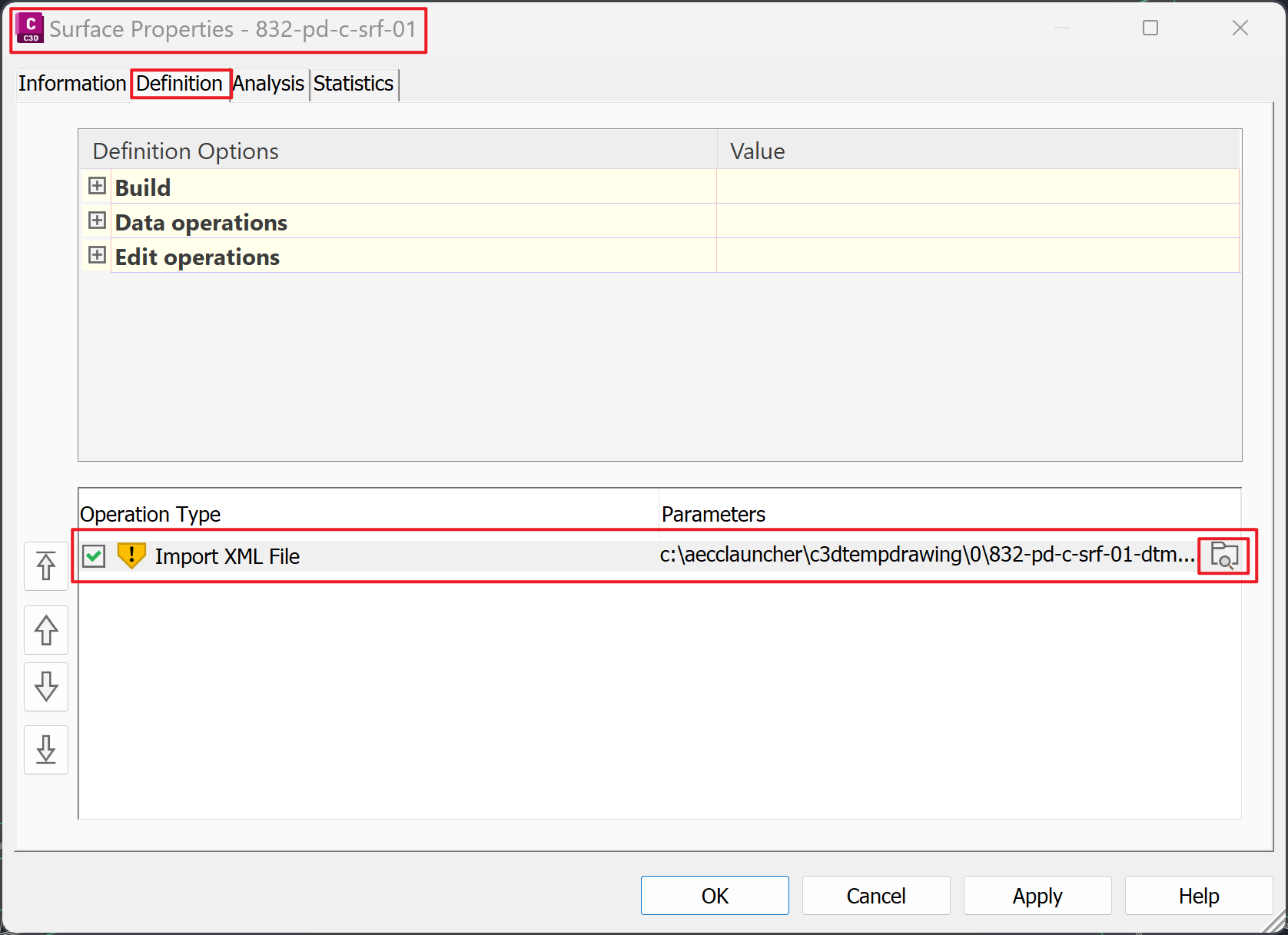 How to import InRoads DTM data in Civil 3D