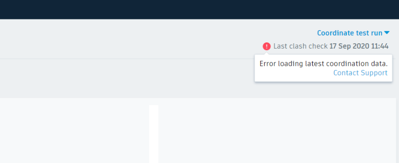 "Error loading latest coordination data" when viewing models in BIM 360 ...