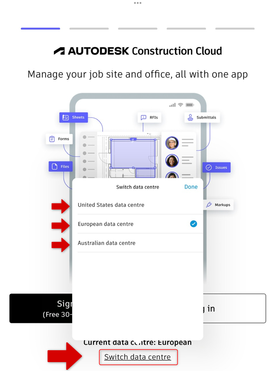 Build not visible on Autodesk Construction Cloud iOS application