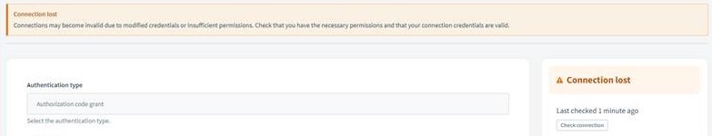Connection lost error message when trying to sync Sharepoint with ACC ...