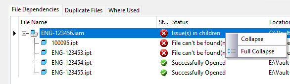 Vault Autoloader 扫描文件后的“附加”菜单