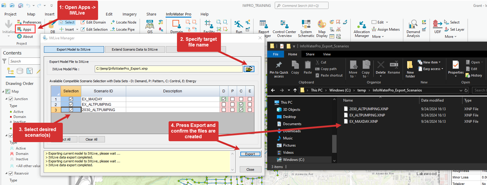 How to import an InfoWater Pro model to InfoWorks WS Pro