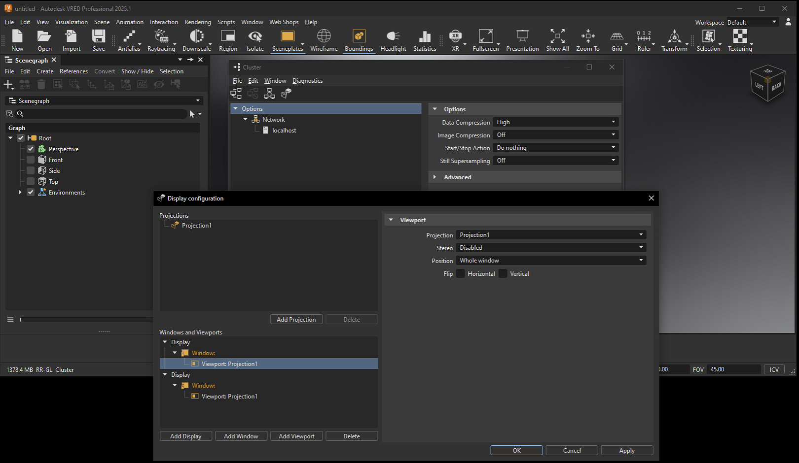 点击传感器在 VRED 的第二个窗口中无法正常工作
