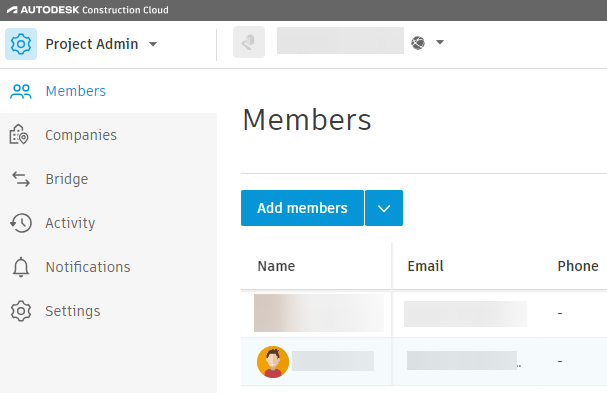 ACC Account Admin でメンバーをプロジェクト管理者に変更する方法