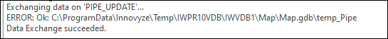 GIS puerta de enlace que da ERROR: Ok: C:\ProgramData\....\Map.gdb\temp_Pipe en InfoWater Pro