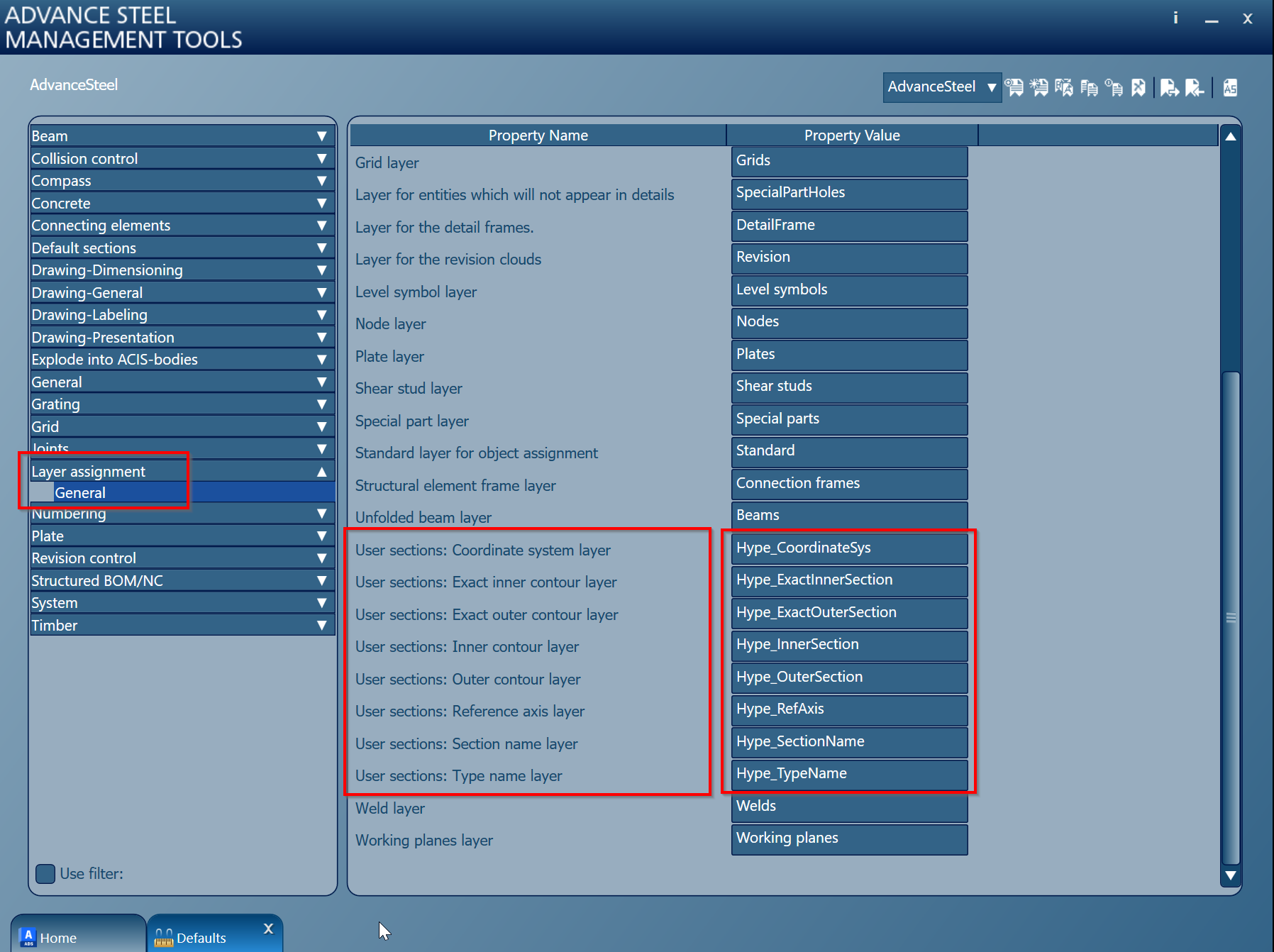Cannot Generate User Sections No Error Message In Advance Steel 5933