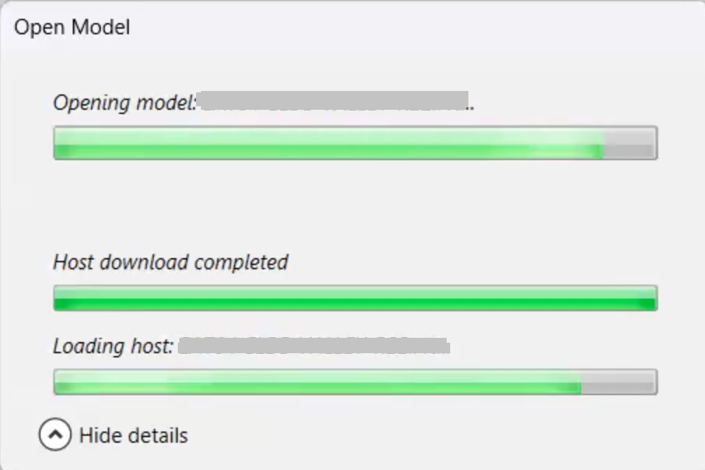Cloud Model Stucks While Opening In Revit