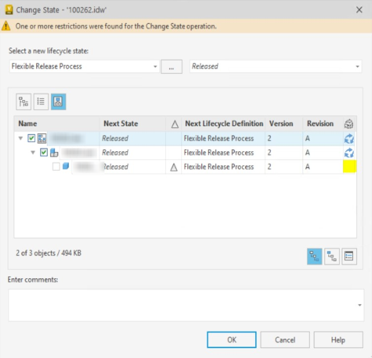 "File is not the latest" restriction when attempting to change state or ...
