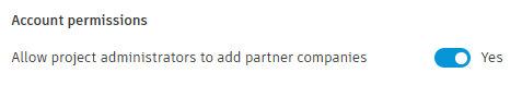 Project admins can add companies to projects in ACC