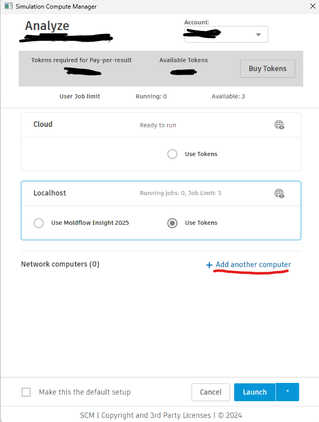 How to add a network machine for solving in the Moldflow Simulation Compute Manager