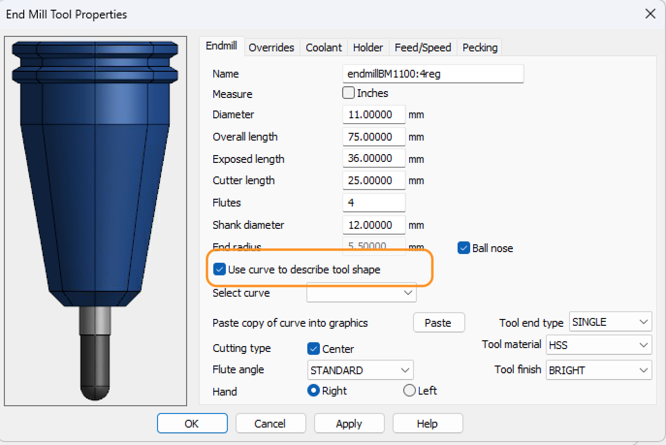 Tool Holder not visible in 3D simulation in FeatureCAM