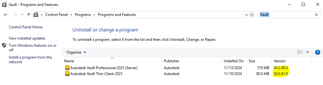 After installing Vault Server update the Thin Client hangs by all users with spinning a blue circle