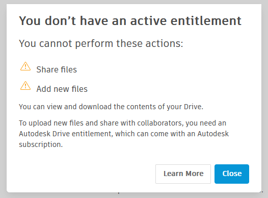 "You don't have an active entitlement" error message when attempting to ...