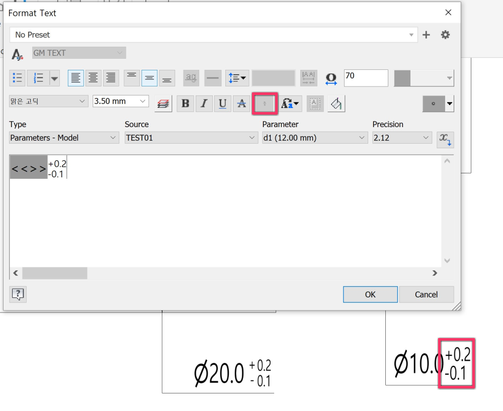 The Stack Of Diameter Dimension Displays As Box In Exported Autocad Dwg From Inventor Drawing