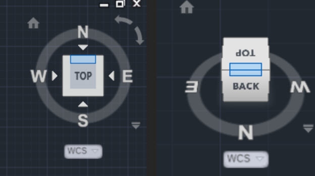 在 AutoCAD 中使用 ViewCube 时模型出现意外旋转