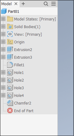 Inventor Model Tree is grayed out