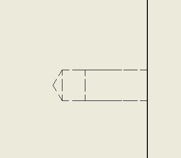 Inventor drawing does not display hole thread correctly