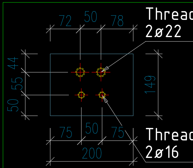 Different thread hole diameter in drawing and NC-DXF files in Advance Steel