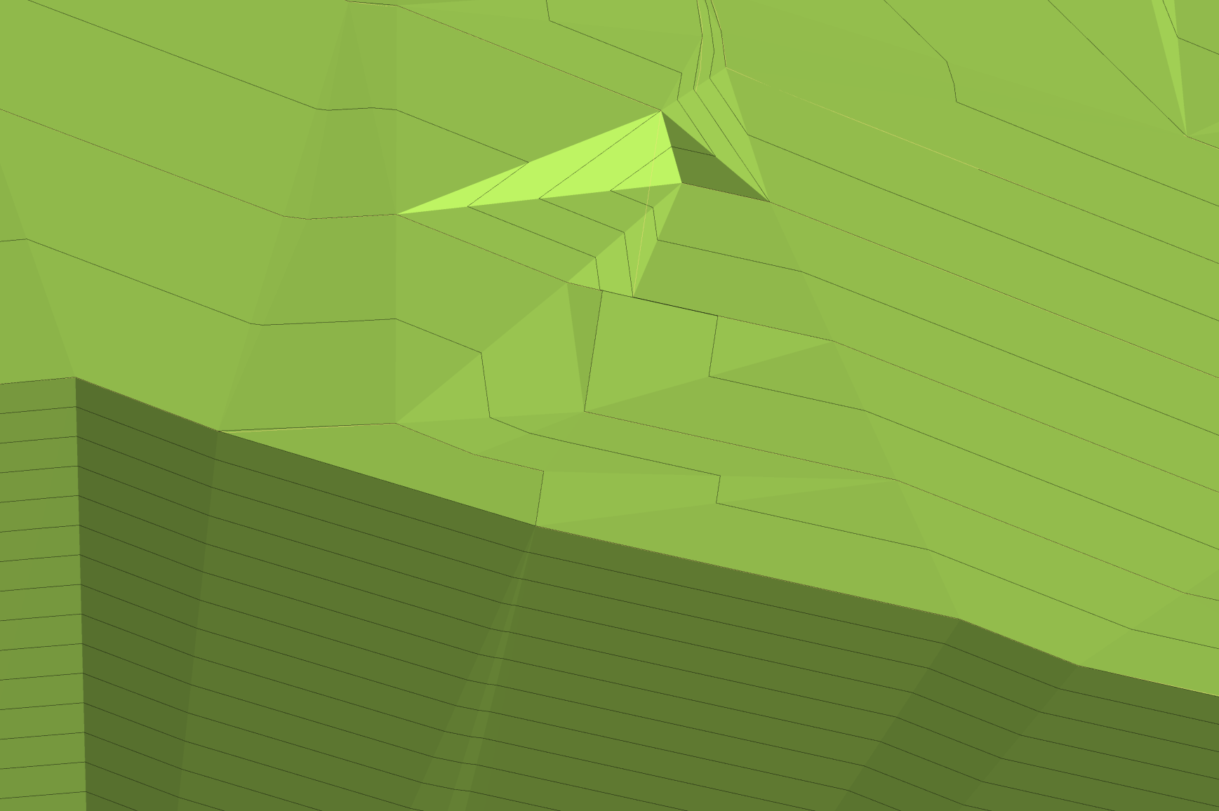 Distorted geometry when generating toposolid from DWG in Revit